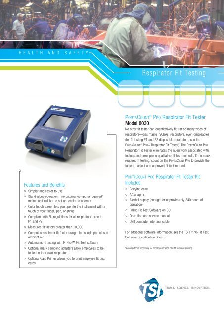 Model 8030 PORTACOUNT PRO Respirator Fit Tester - Ashtead ...