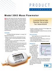 Mass Flowmeter Calibration Certificate - TSI