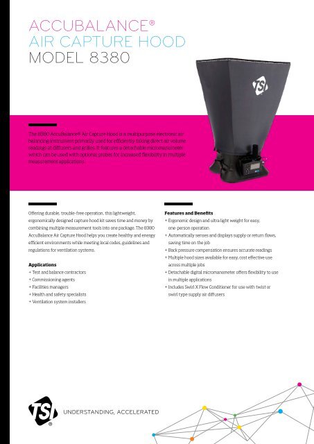 ACCUBALANCE® AIR CAPTURE HOOD MODEL 8380 - Tsi