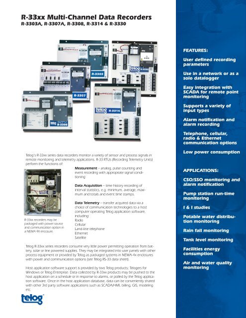 R-33xx Multi-Channel Data Recorders - Eurias