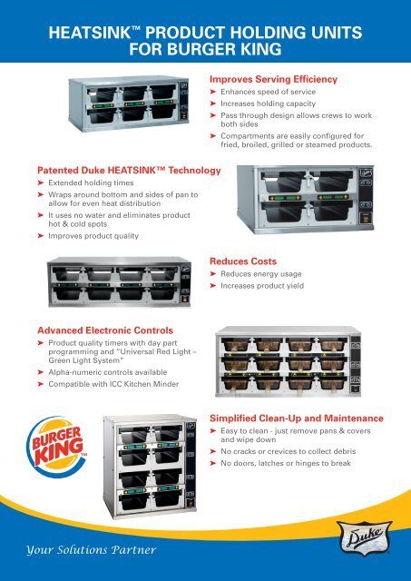 Heatsink Product Holding Unit - Duke Manufacturing