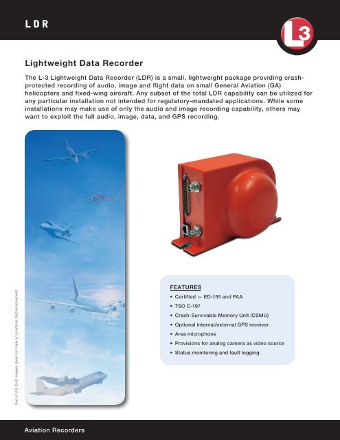 LDR - Lightweight Data Recorder - L-3 Aviation Recorders