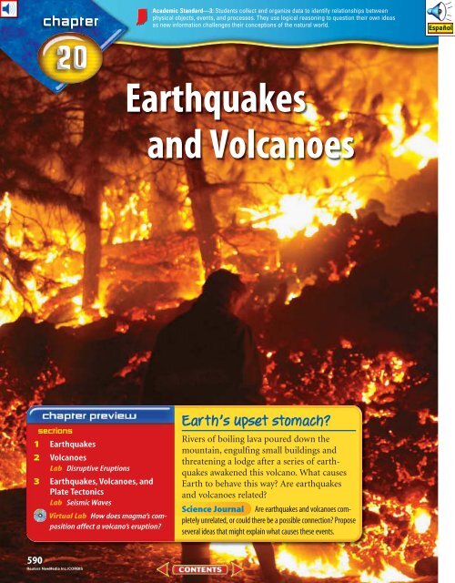 Chapter 20: Earthquakes and Volcanoes - test
