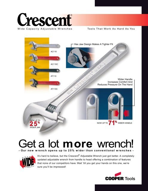 Adjustable Wrench Brochure - Cooper Hand Tools