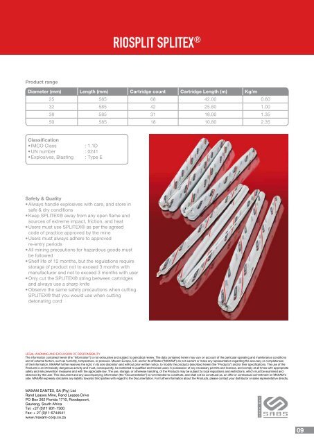 08 sPlIteX ® SpliTex® a