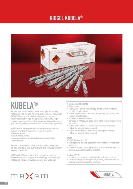 10 kuBela ® Riogel® is