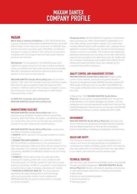 MaXaM More than a century