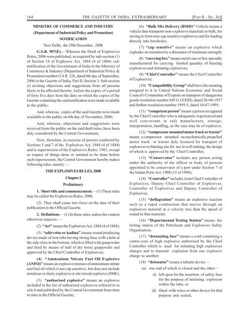 Explosives Rules, 2008 - Petroleum and Explosive Safety ...