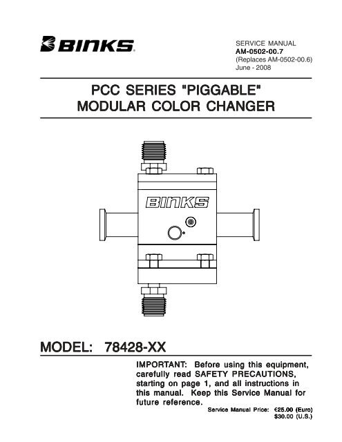 AM-0502-00.7 PCC Series Piggable Modular Color ... - ITW Ransburg