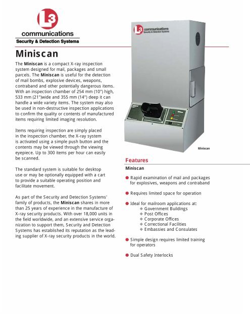 Miniscan - JR International