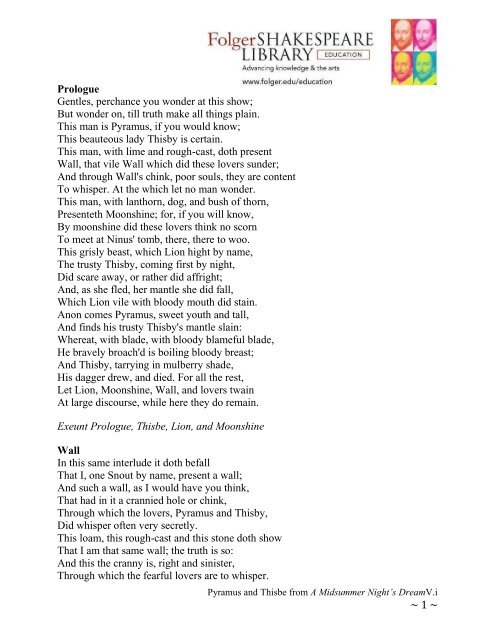 Pyramus And Thisbe Lion