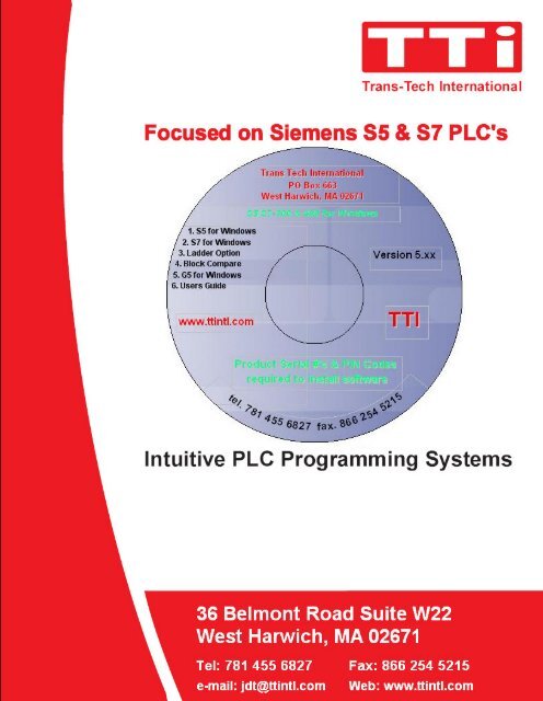 S5 for Windows - Trans-Tech International