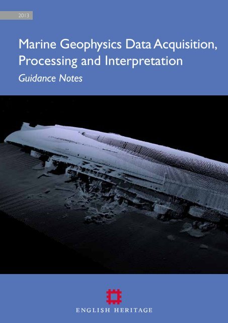 Marine Geophysics Data Acquisition, Processing and Interpretation
