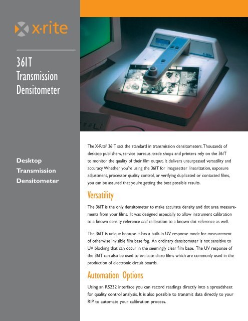 361T Transmission Densitometer
