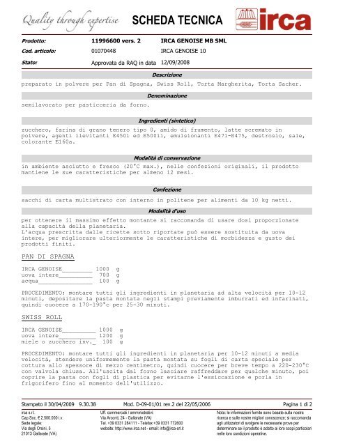 IRCA GENOISE - Domestika