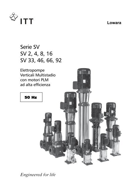 Serie SV SV 2, 4, 8, 16 SV 33, 46, 66, 92 - Lowara