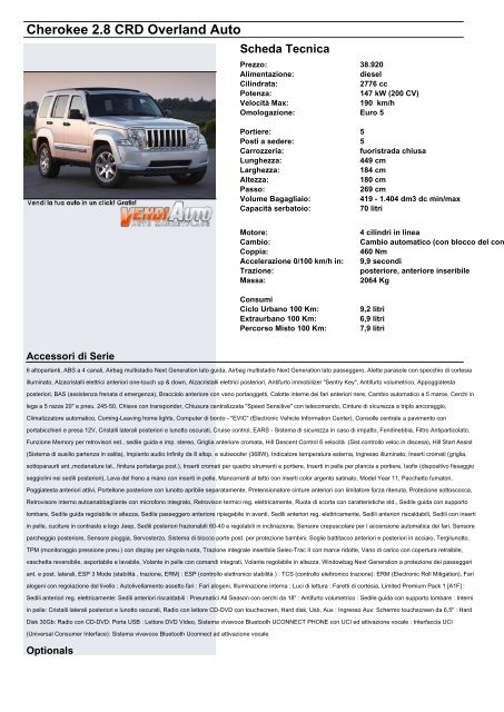 Scheda Pdf - VendiAuto Auto Usate