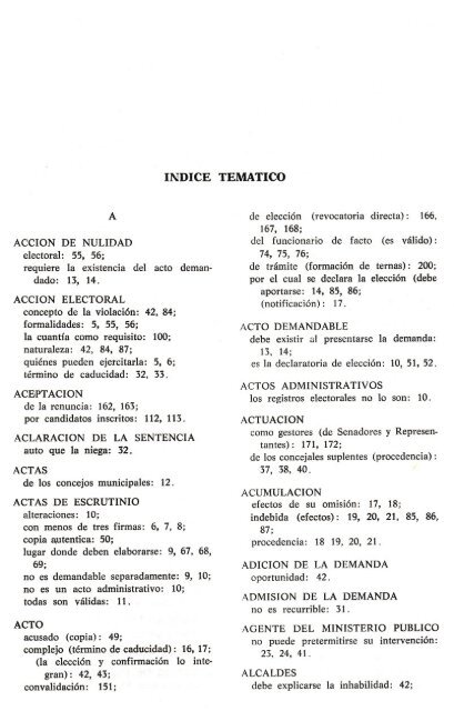 INDICE TEMATICO A