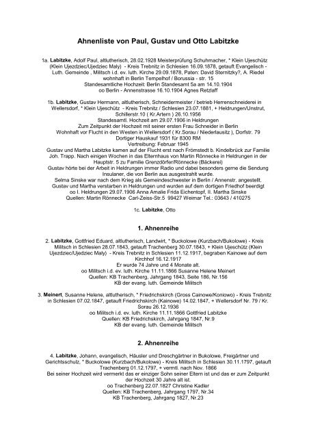 Ahnenliste als Pdf Datei