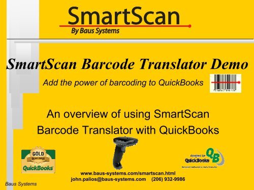 SmartScan Barcode Translator Demo - Baus Systems