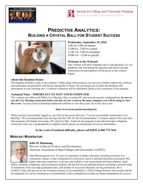 Predictive Analytics: Building a Crystal Ball for Student Success