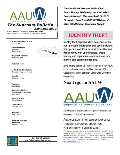 New Logo for AAUW - AAUW Florida