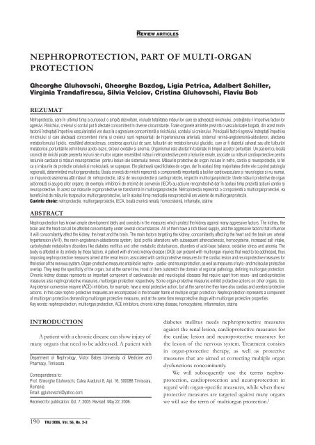 nEPHroProtEction, Part oF MULti-orGan ProtEction
