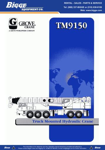 Grove GMK7550 Crane Chart