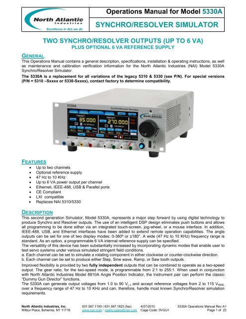SYNCHRO/RESOLVER SIMULATOR - MB Electronique