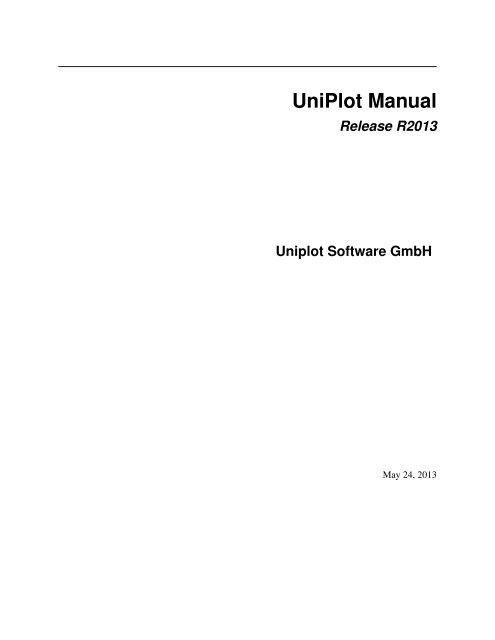 Report Templates Uniplot Documentation