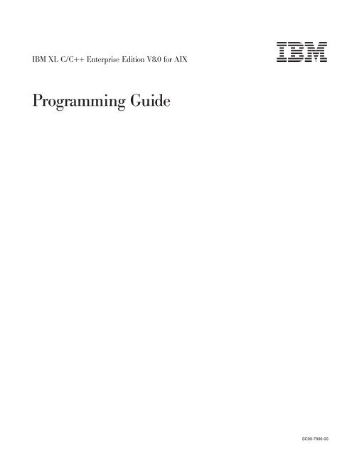 XL C/C++ Programming Guide (AIX) - BlueFern