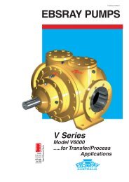 V Series Model V40 - Ebsray Pumps