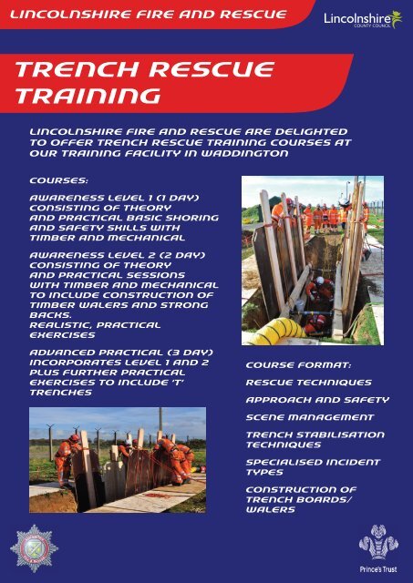 TRENCH RESCUE TRAINING