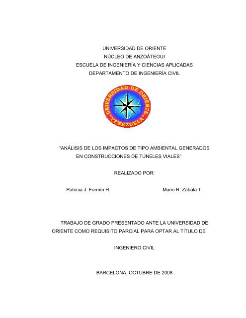 UNIVERSIDAD DE ORIENTE - Ri.bib.udo.edu.ve - Universidad de ...
