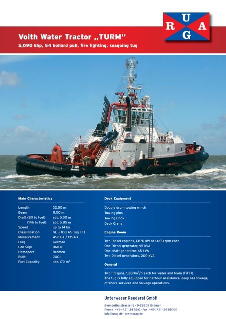 Voith Water Tractor „TURM“ - Urag