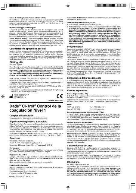 Tempo di Tromboplastina P