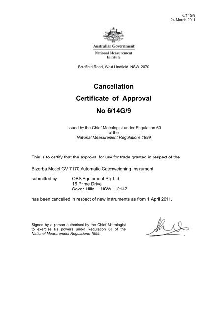 Bizerba Model GV 7170 Automatic Catchweighing Instrument