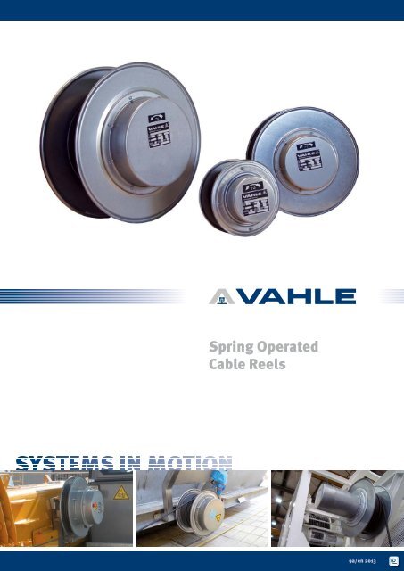 Catalog Spring operated cable reels - Vahle