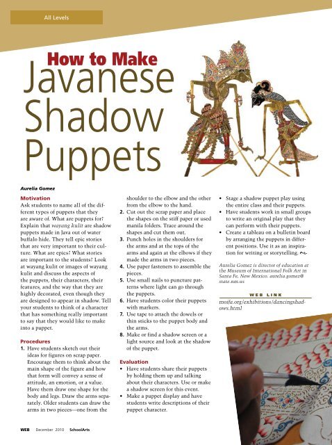 How to Make Javanese Shadow Puppets