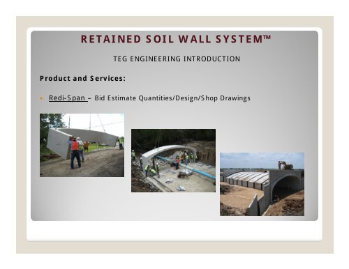 RETAINED SOIL WALL SYSTEM
