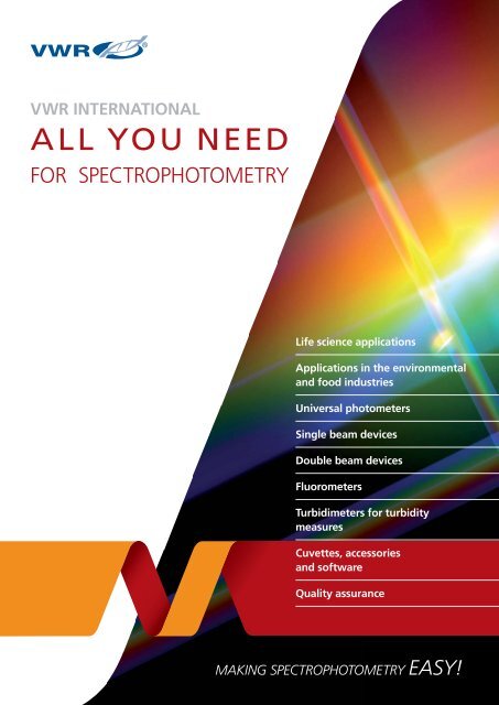 ALL YOU NEED - VWR - VWR International