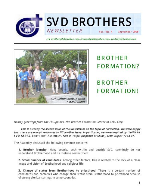 SVD BROTHERS - SVD-Curia