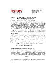 MULTIFUNCTIONAL DIGITAL SYSTEMS - Toshiba FYI Portal