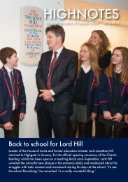 Dress Code for Sixth Form pupils - Highgate School