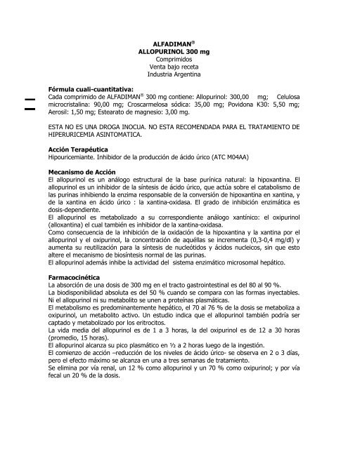 Prospecto del producto - Laboratorio Lazar