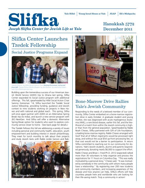 Winter 2011 - Joseph Slifka Center for Jewish Life