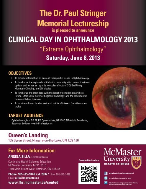 The dr. Paul Stringer Memorial lectureship