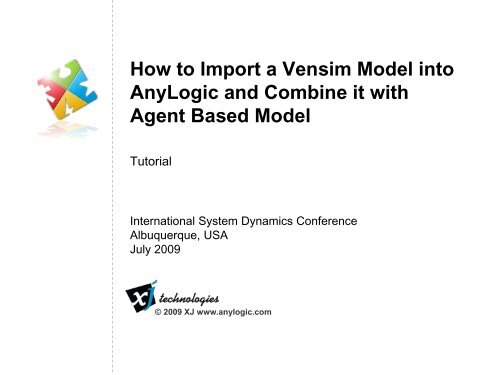 How to Import a Vensim Model into AnyLogic and Combine it with ...