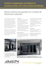 Gilgen SLX-M control elements - Gilgen Door Systems