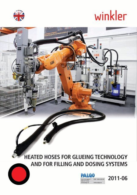 Heated hoses for gluing technology and filling and dosing ... - Palgo